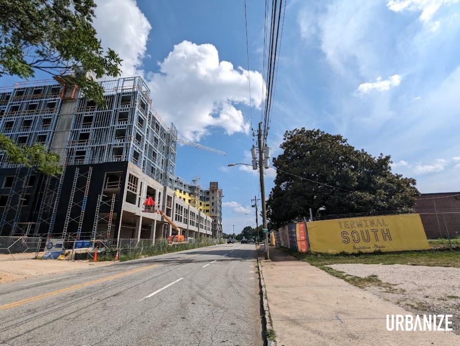Photos: Peoplestown project nears topped-out status over BeltLine | Urbanize Atlanta